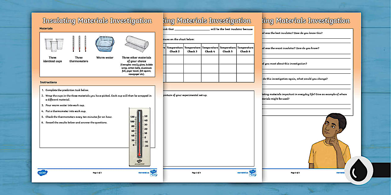 Insulating Materials Science Investigation (Teacher-Made)