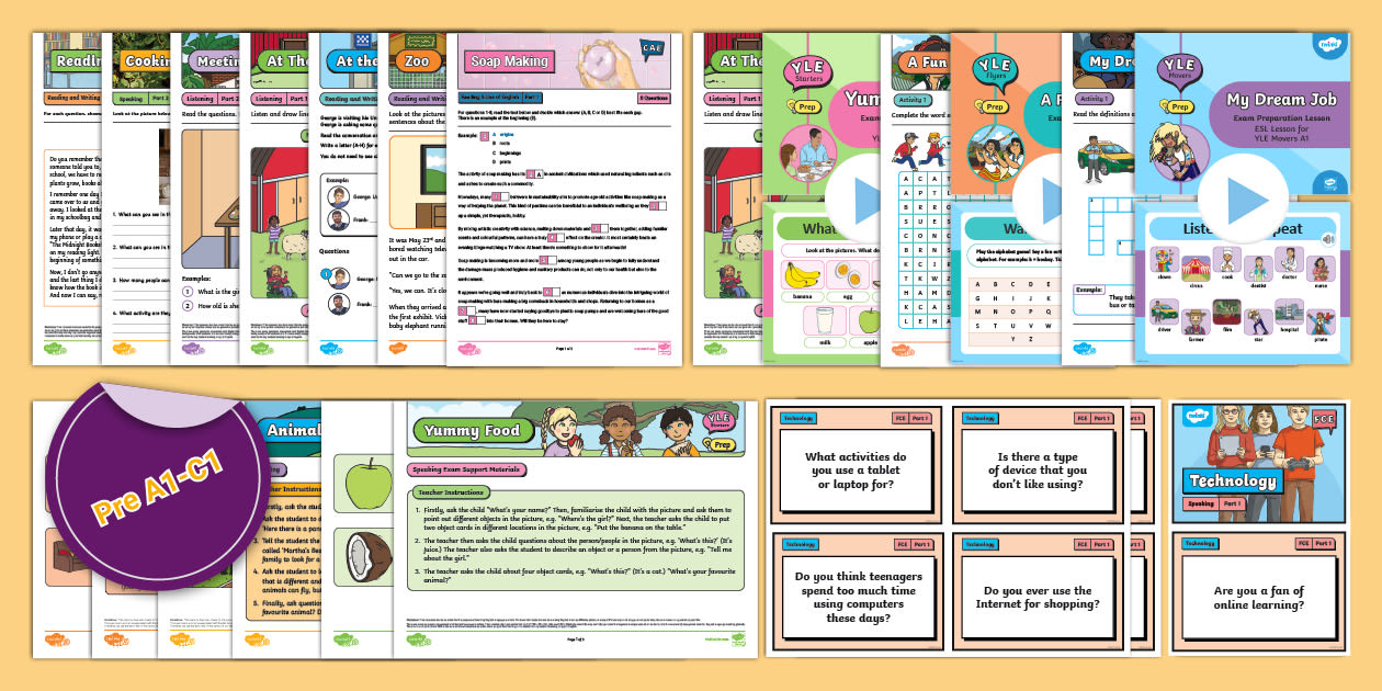 ESL Cambridge Exams Taster Pack Twinkl