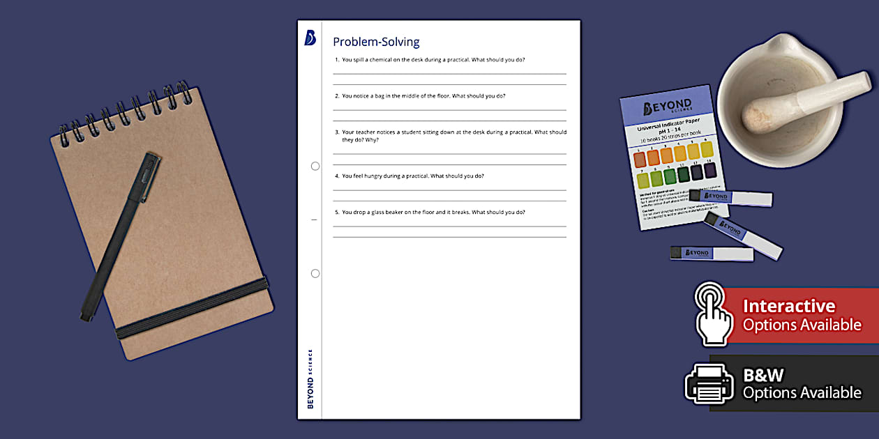 Lab Safety: Problem Solving (teacher made) - Twinkl