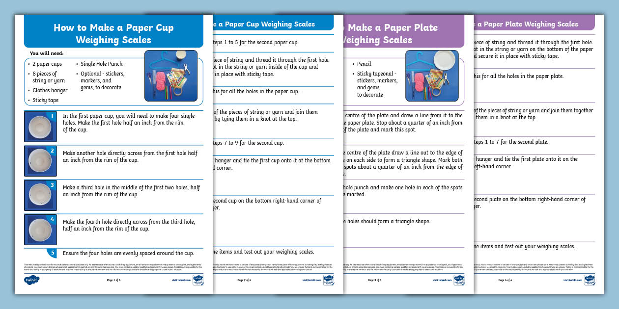 How to Make a Weighing Scales (teacher made) - Twinkl