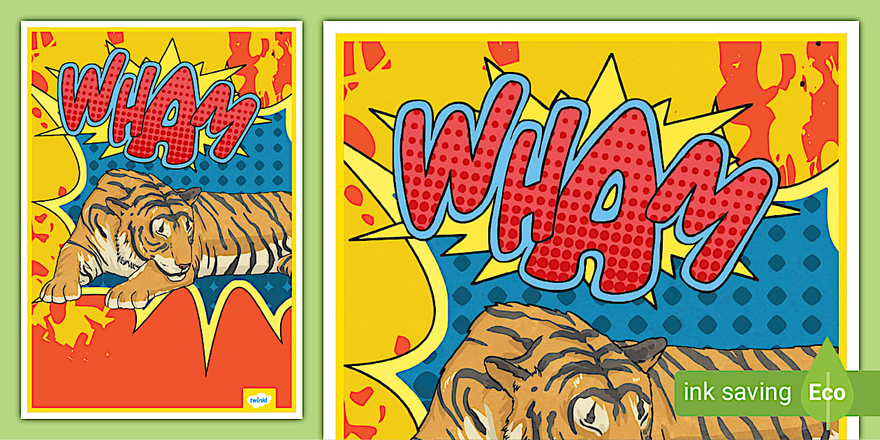 Tiger Pop Art Display Poster