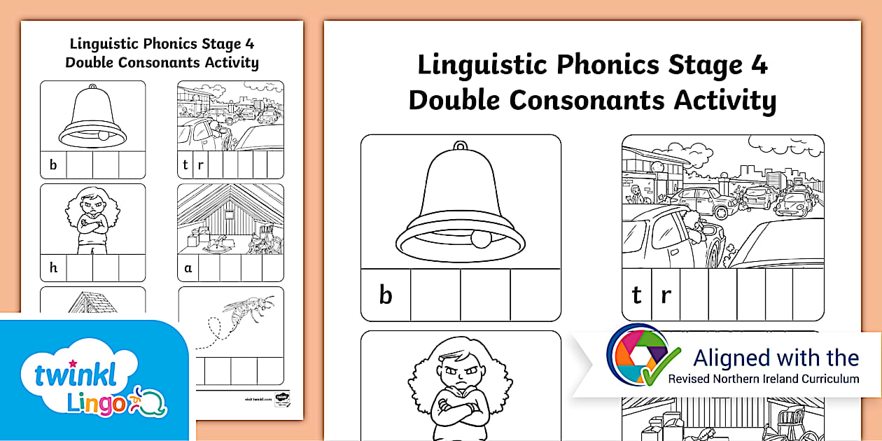 Linguistic Phonics Stage 4 Double Consonants Activity Sheet