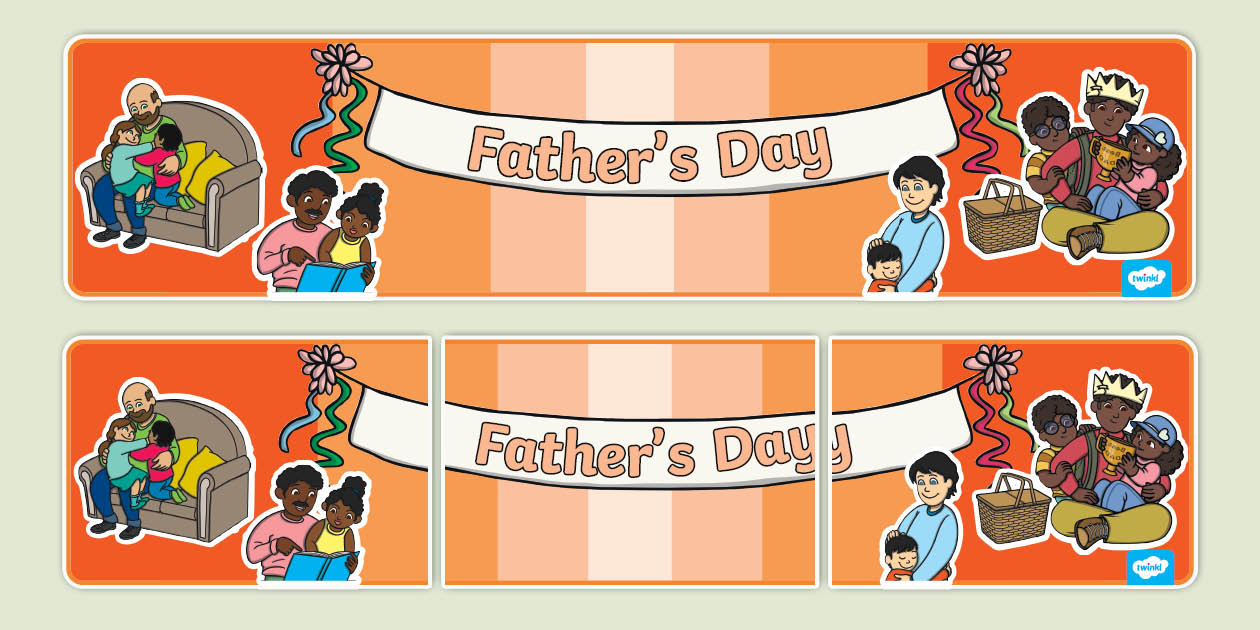 Father's Day Display Banner (teacher made) - Twinkl