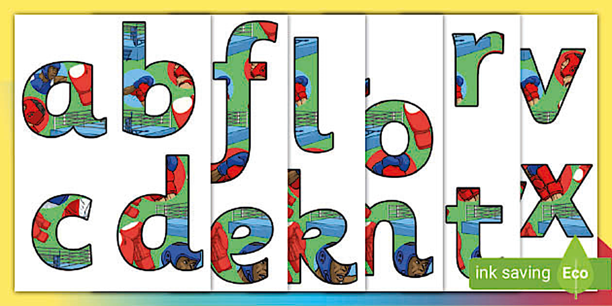 Boxing Display Letters and Numbers Pack (Teacher-Made)