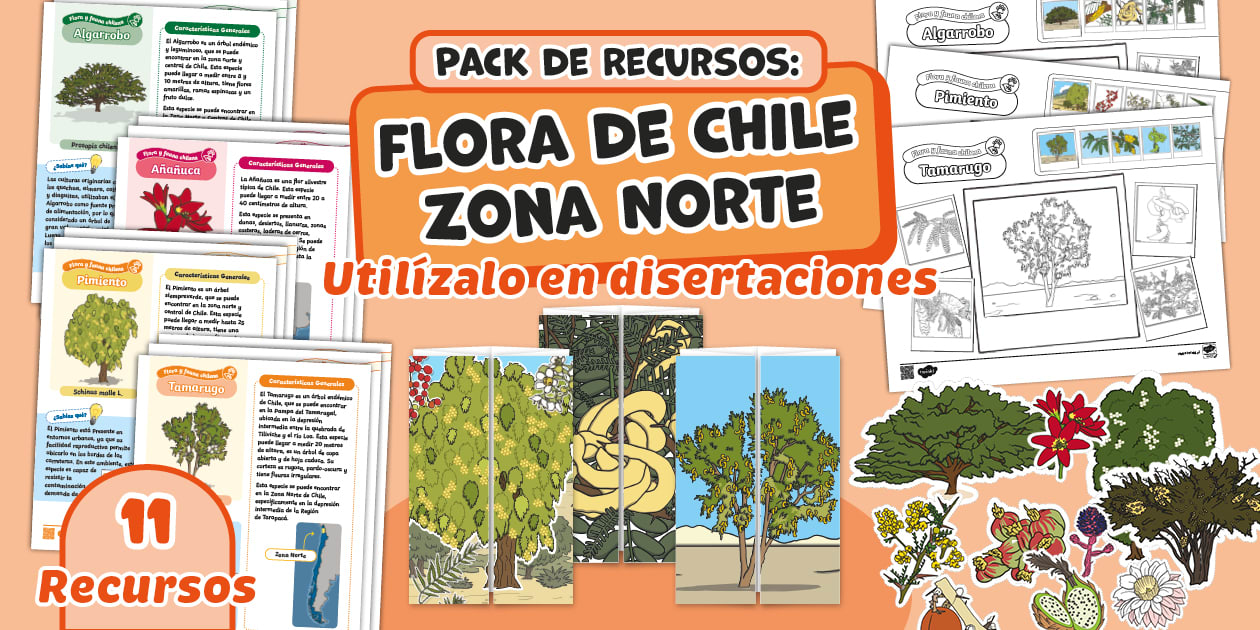 Pack | Flora de Chile | Zona Norte