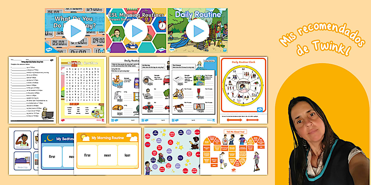 FREE! - Pack: Daily routines (teacher made) - Twinkl