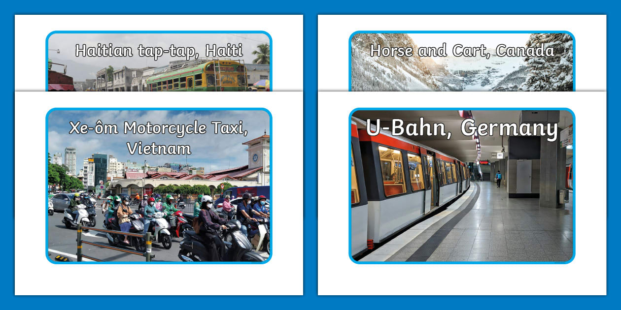 Transport Around the World Photo Pack (Teacher-Made)