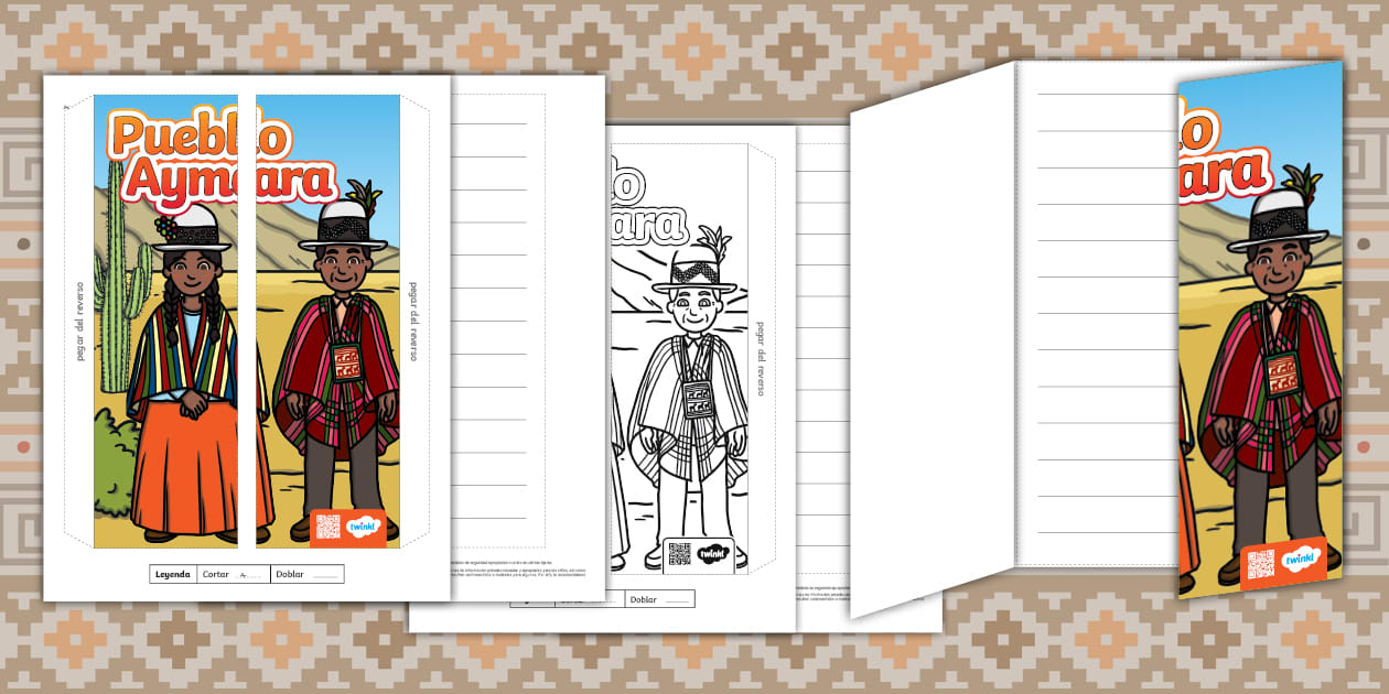 Plegable de Escritura: Pueblo Aymara (professor feito)