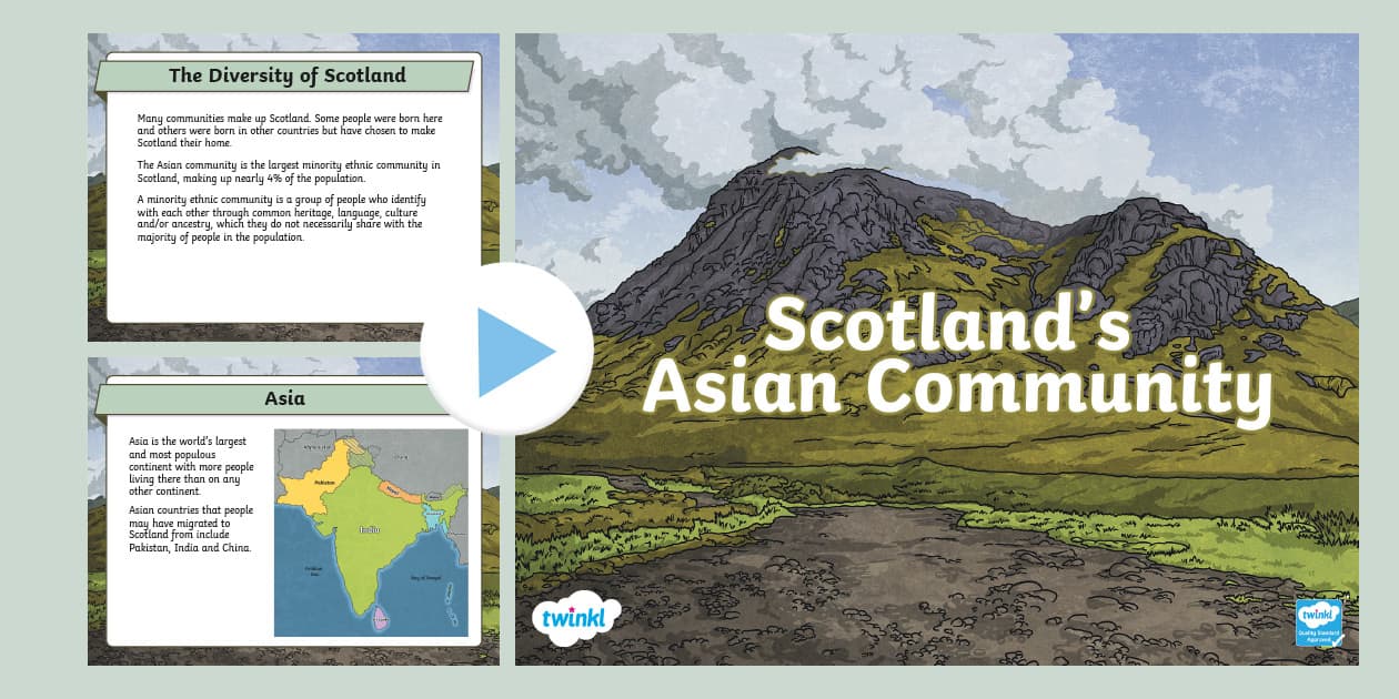 Scotland's Asian Community PowerPoint (teacher made)