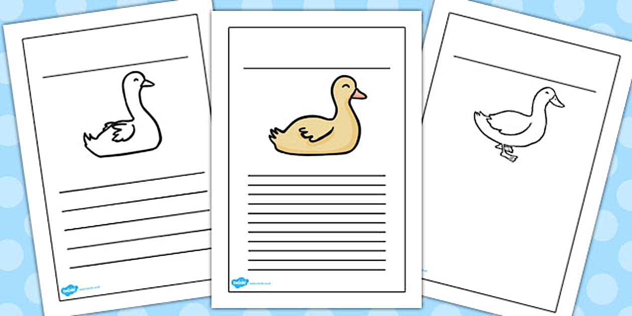 Ugly Duckling Writing Frames (teacher made) - Twinkl