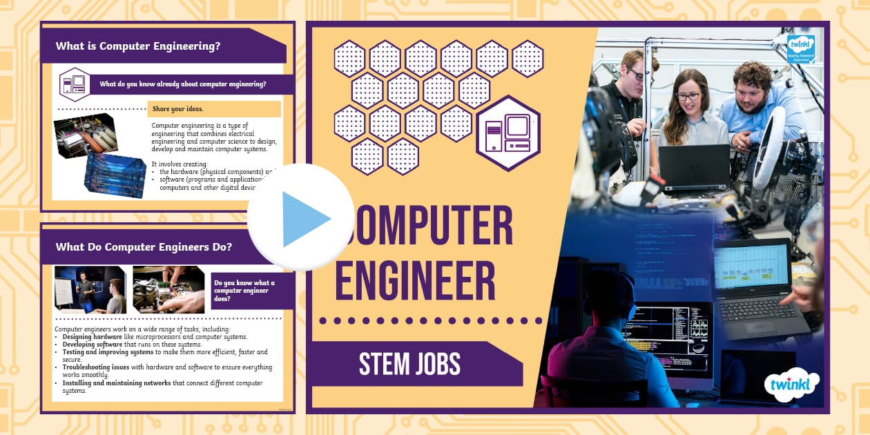 STEM Jobs: Computer Engineer PowerPoint (Teacher-Made)