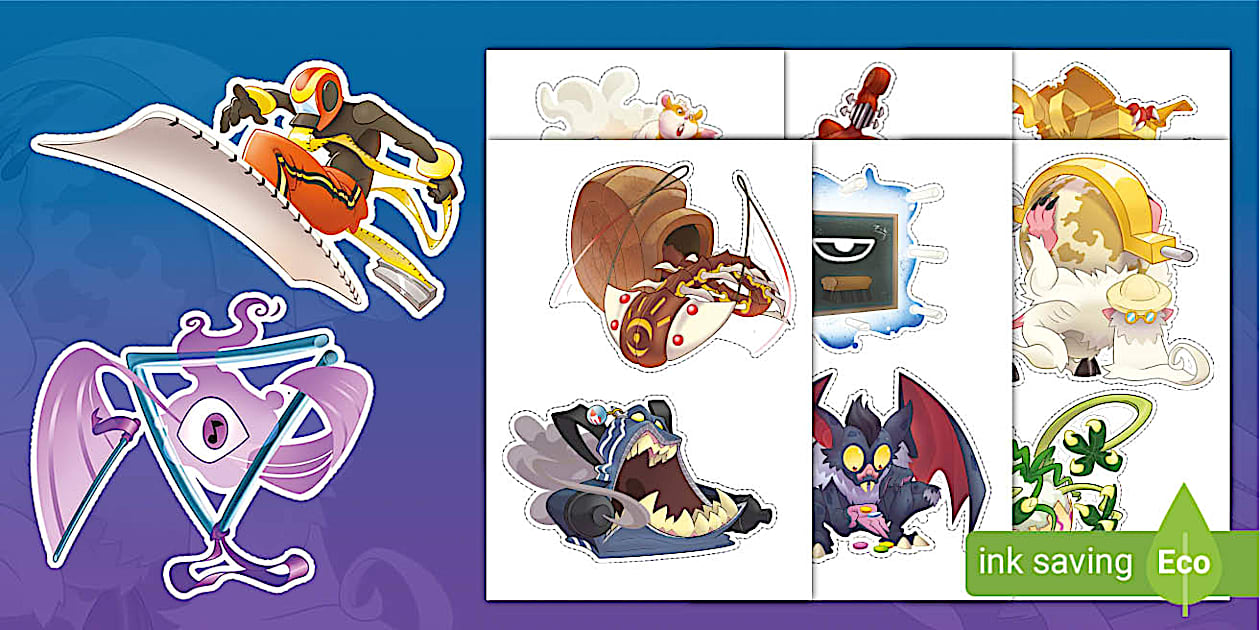 Twinkl Champion Monster Cut Outs