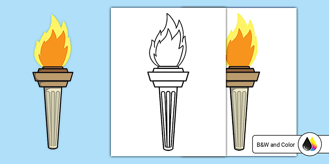 Fun Olympic Torch Craft for K-2nd Grade | Twinkl USA