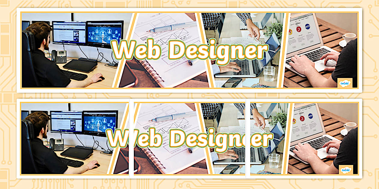 STEM Jobs: Web Designer Display Banner (teacher made)