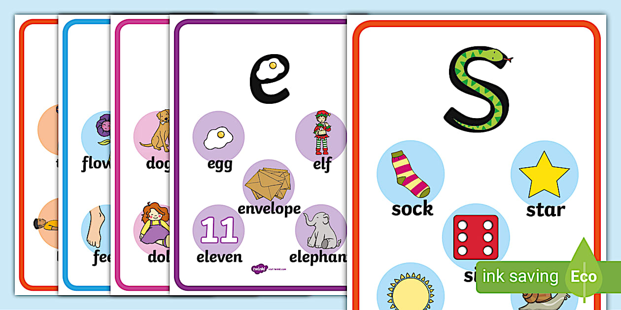 Phonics Display Posters, Phonics posters | بوسترات الفونيكس في الإنجليزية