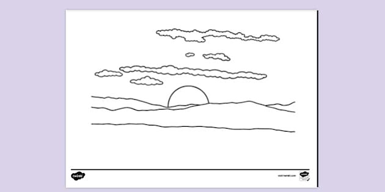 Morning Colouring Page (Hecho por educadores) - Twinkl