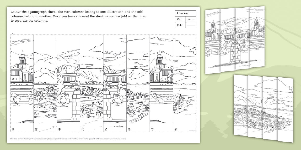 Landmarks of South Africa Agamograph - Twinkl