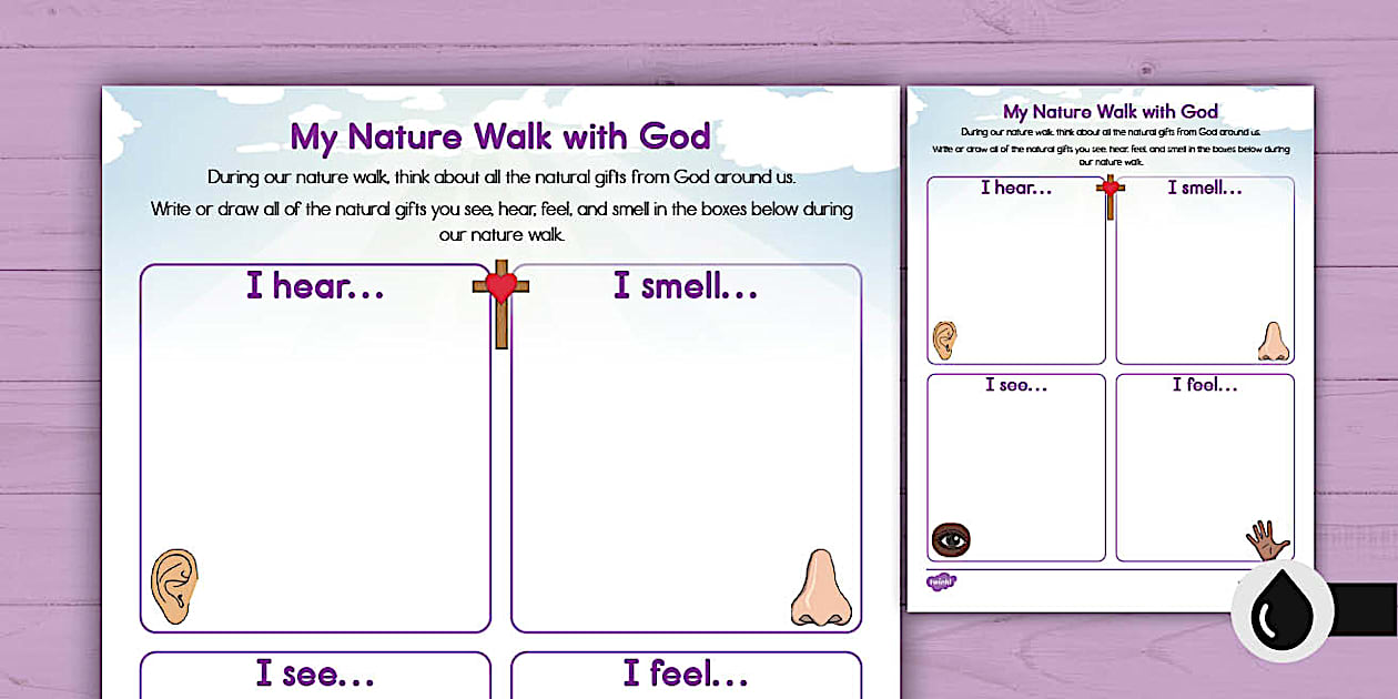My Nature Walk with God Activity (Teacher-Made) - Twinkl