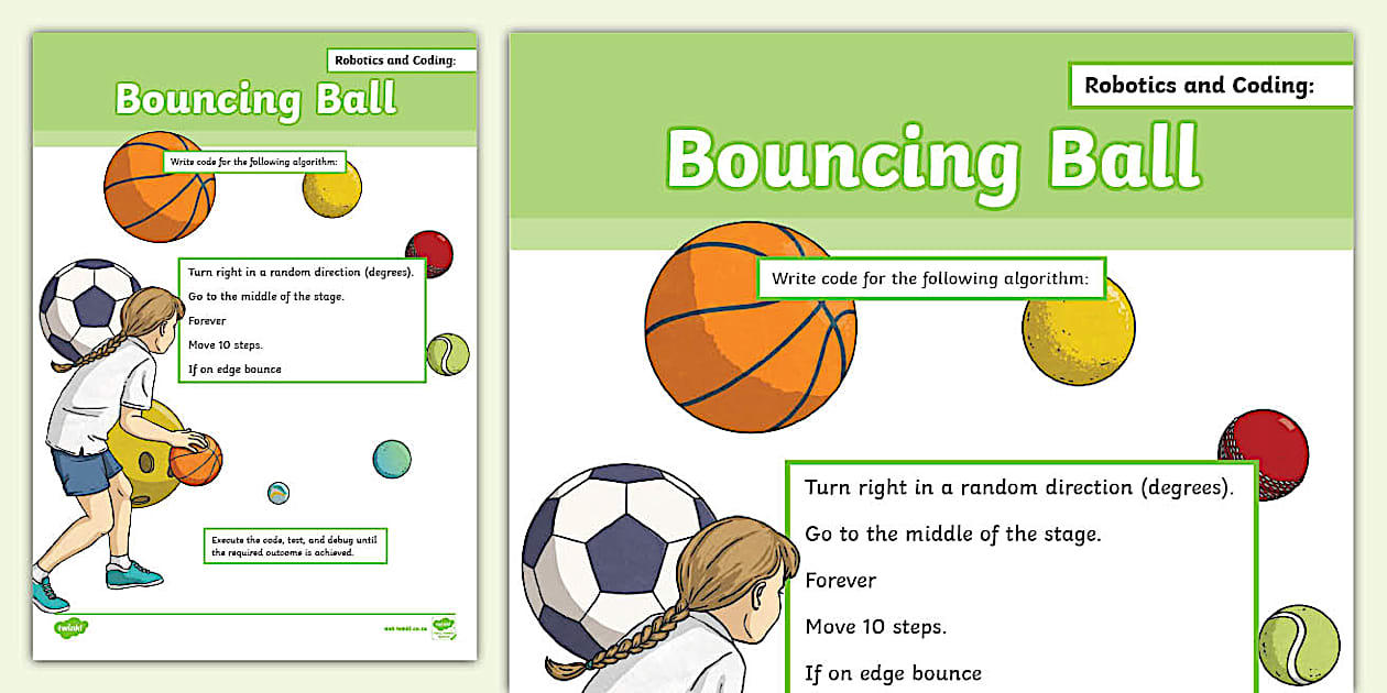 Robotics and Coding -Block-based Code - Bouncing Ball