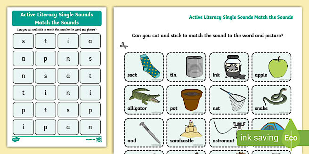 SATPIN Phonics Cut & Stick Activity - Fun Teaching Resource