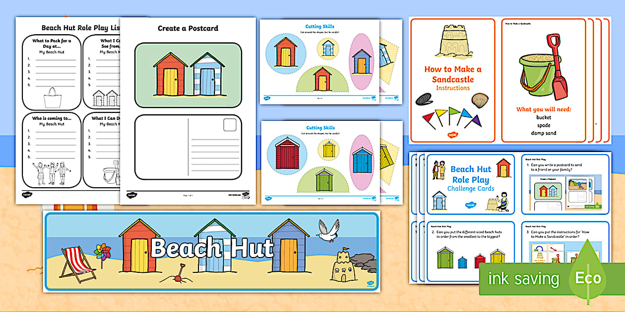 EYFS role-play area seaside beach hut - resources - Twinkl