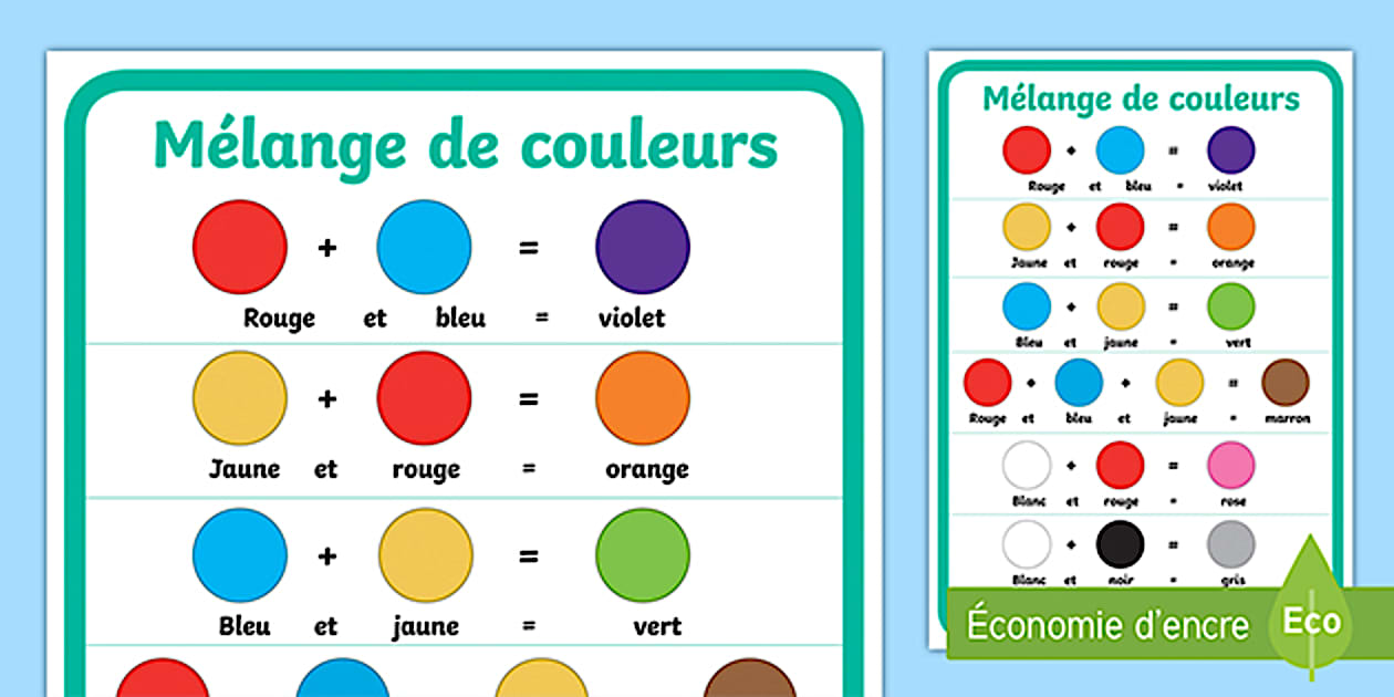 Affiche sur le mélange des couleurs (teacher made) - Twinkl