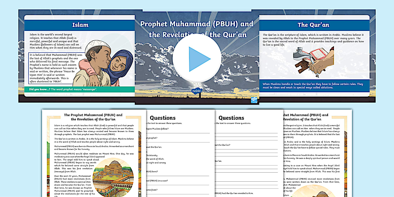 Prophet Muhammad (PBUH) and the Revelation of the Qur'an.