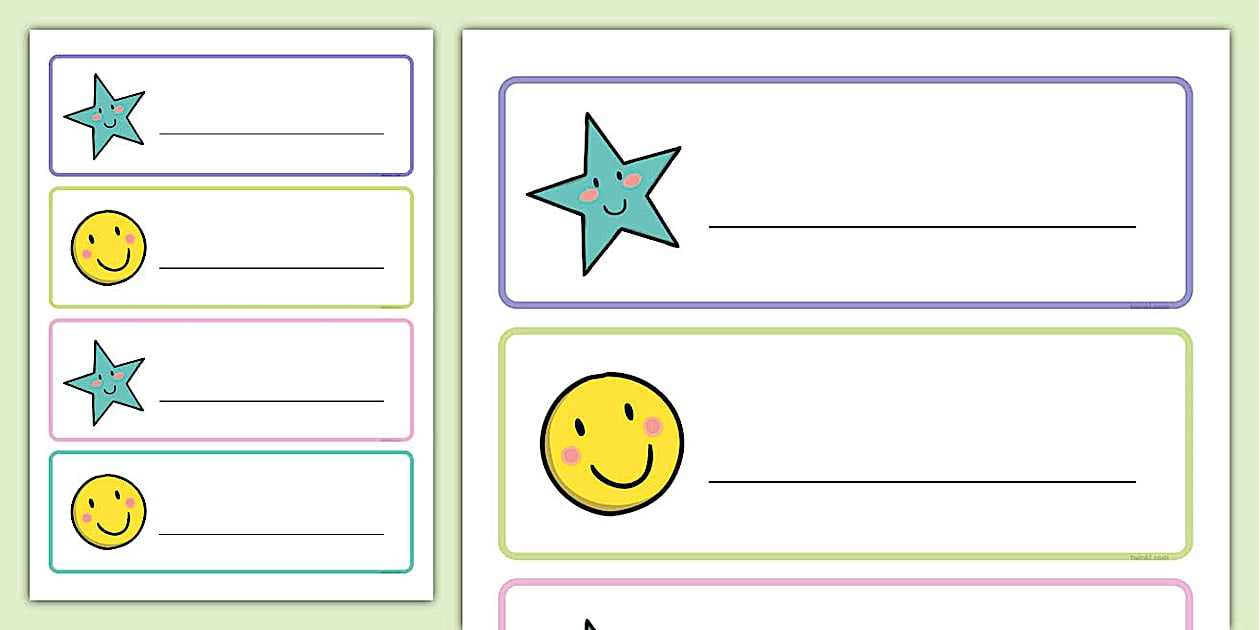 Editable Name Writing Cards