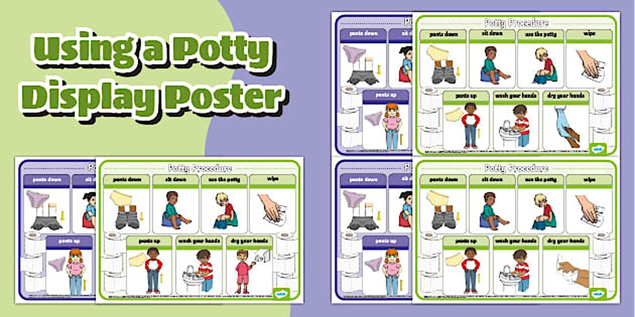 Using a Potty Display Poster