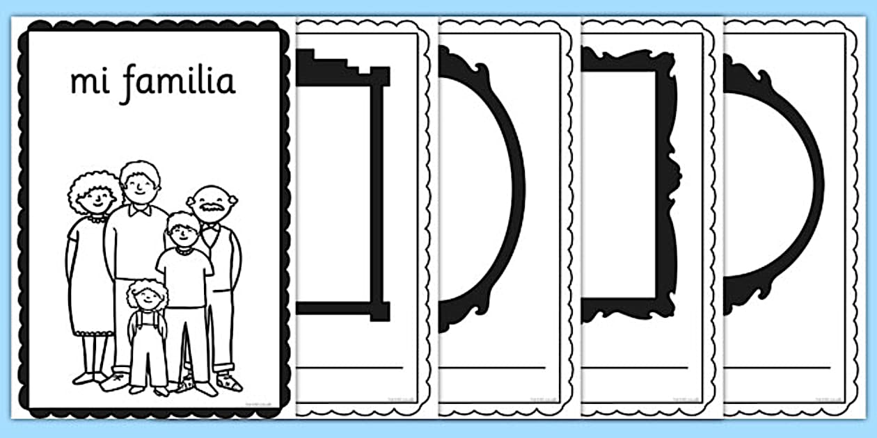 mi familia Book Spanish (teacher made) - Twinkl