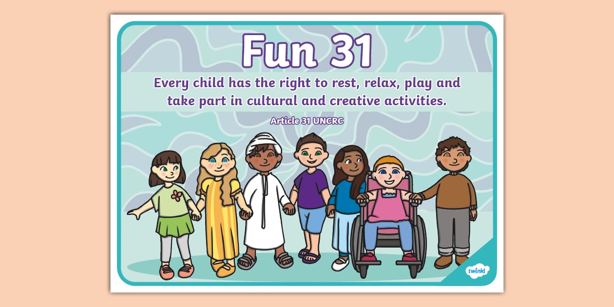 Fun 31 Display Poster (teacher made) - Twinkl