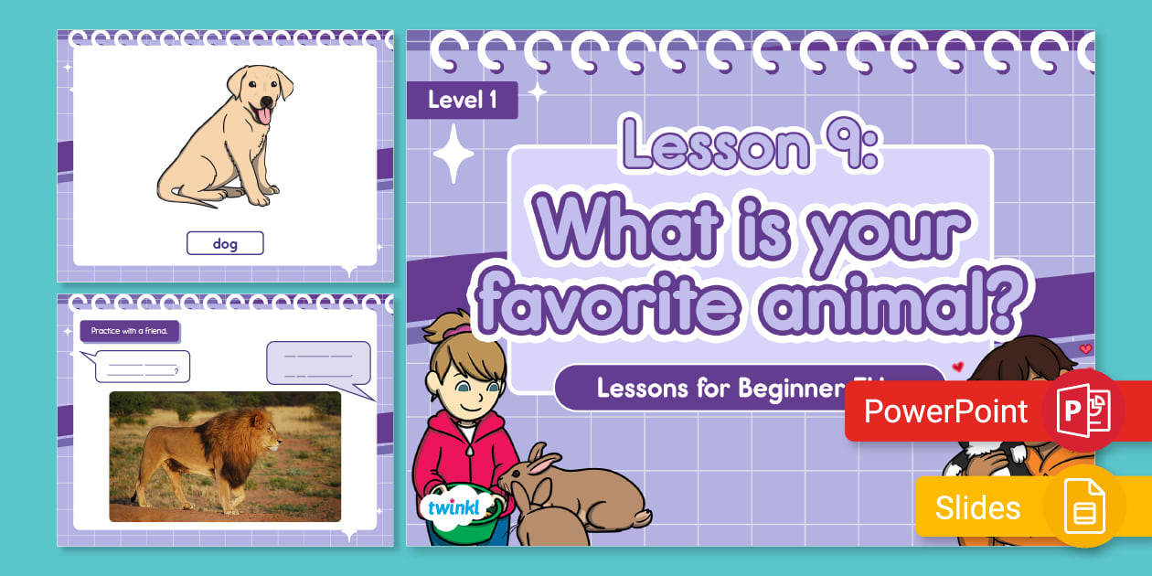 ELL Curriculum: Level 1, Lesson 9 PowerPoint & Google Slides