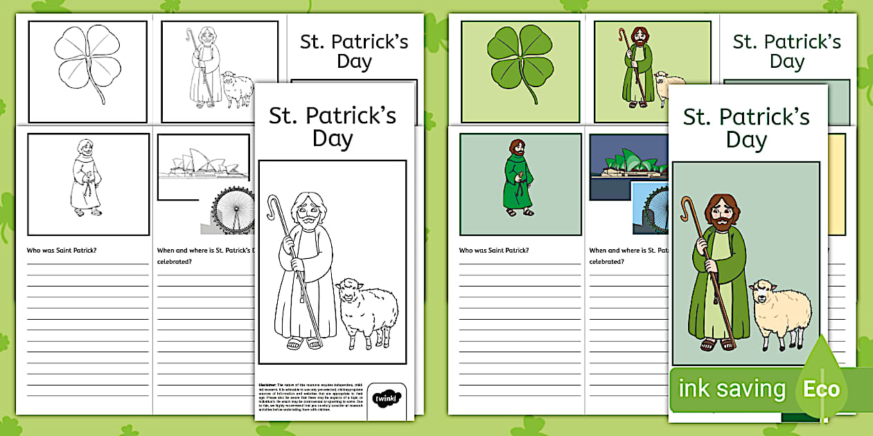 St. Patrick's Day Leaflet Template (teacher made) - Twinkl