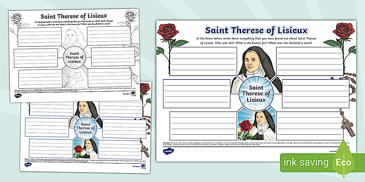 Saint Therese of Lisieux Mind Map (teacher made) - Twinkl