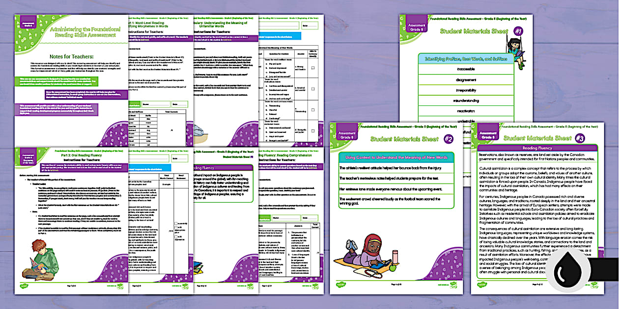 Foundational Reading Skills Assessment - Grade 8 - Twinkl