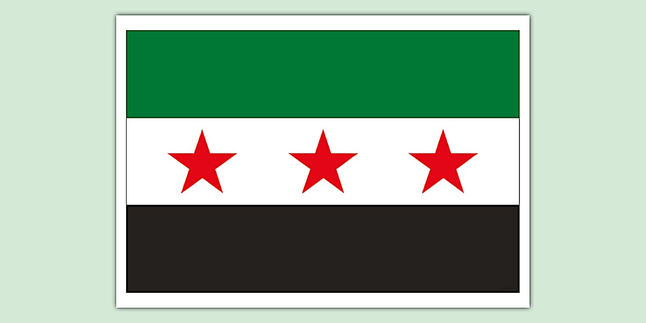 Syria Flag Display Poster | Primary Resources | Twinkl