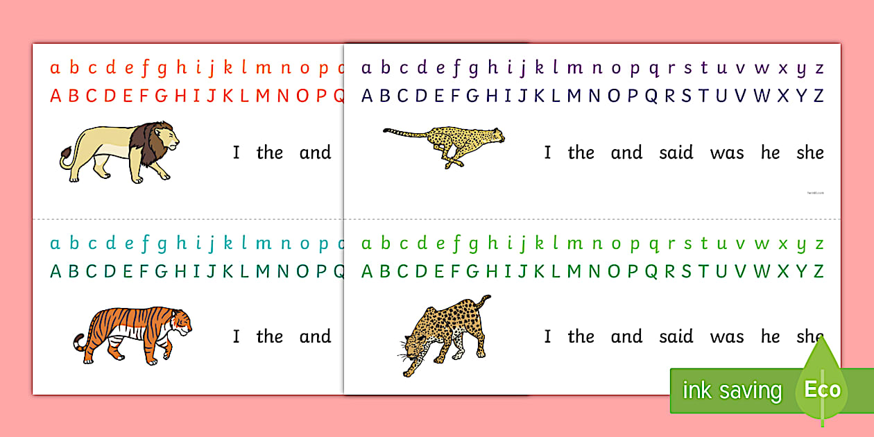 Large Cat Alphabet Strips - Alphabet Strips - Twinkl