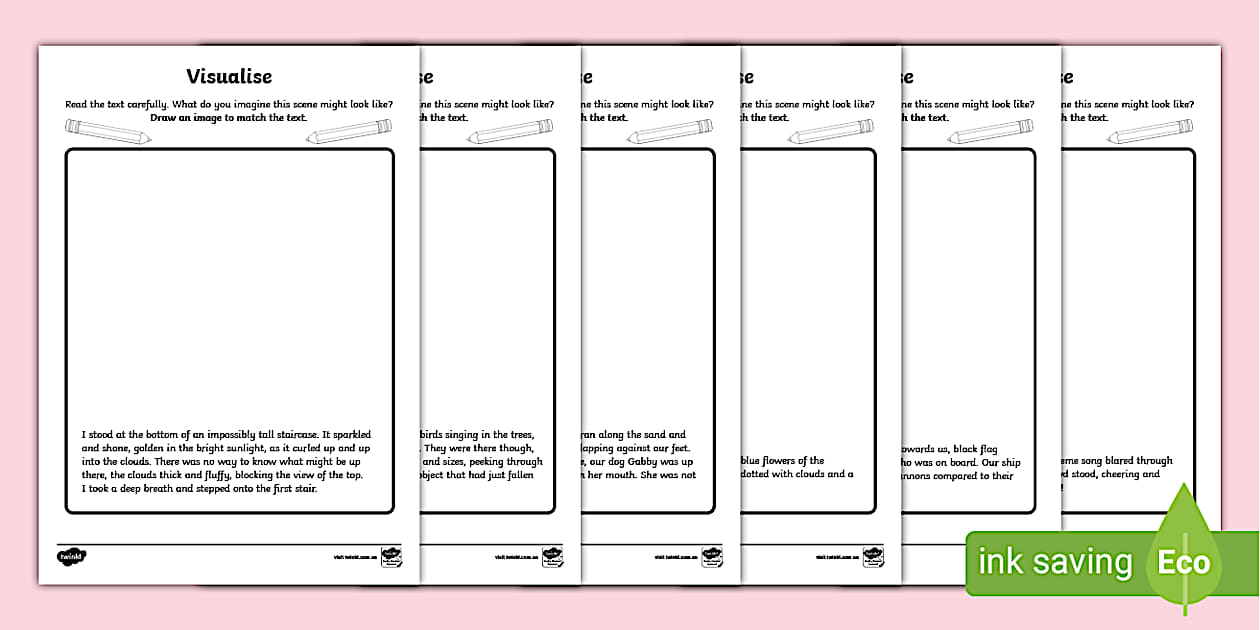 Visualising Activity Sheets | Visualising Reading Strategies