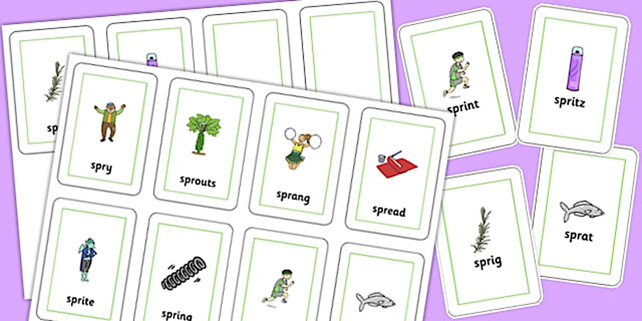 Dyslexic SPR Flash Cards (l'enseignant a fait) - Twinkl