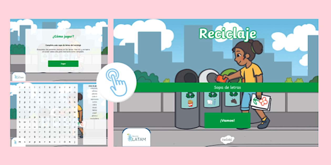 Juego interactivo - reciclaje para niños - Twinkl Colombia