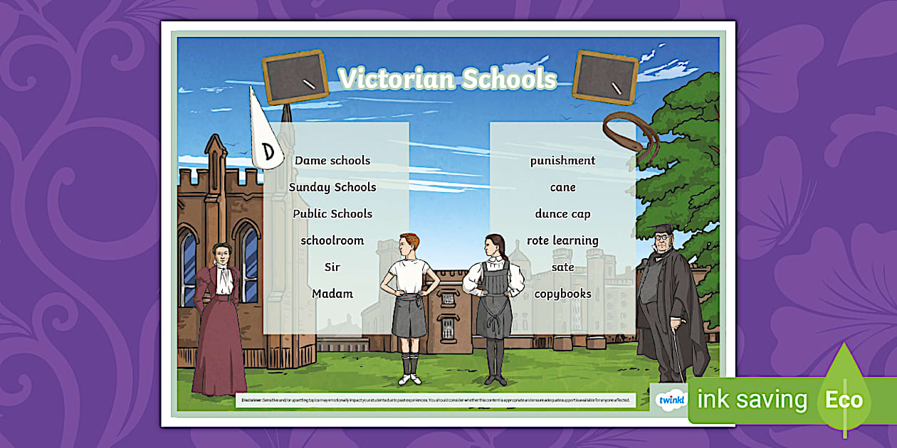Victorian Schools Word Mat - Twinkl