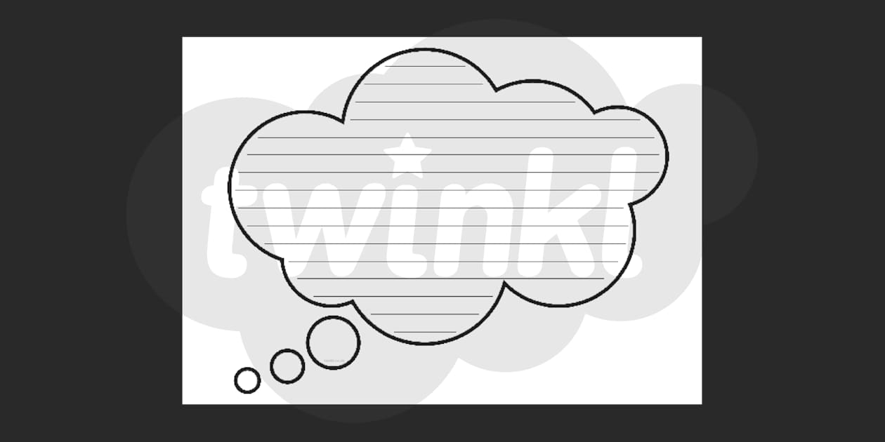 thought bubbles lines