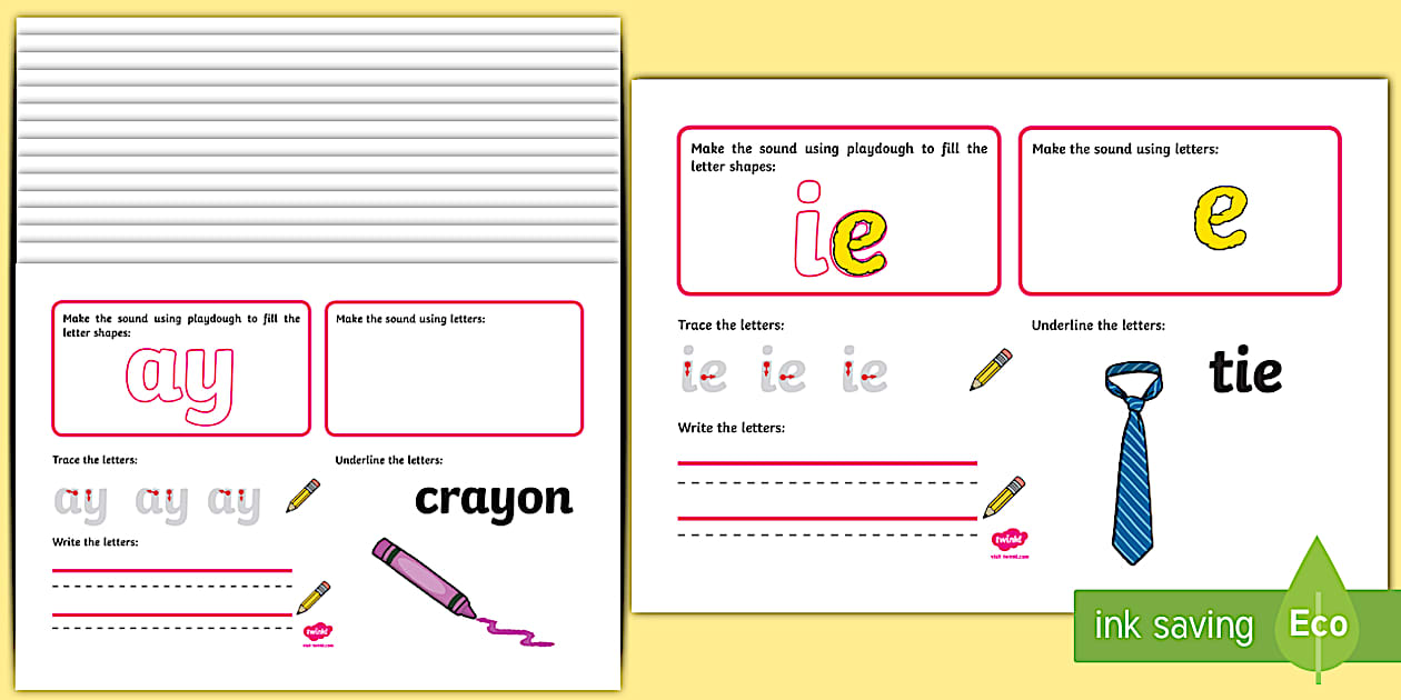 Cursive Phase 5 Phonics Sounds Make Read Write Activity Mats