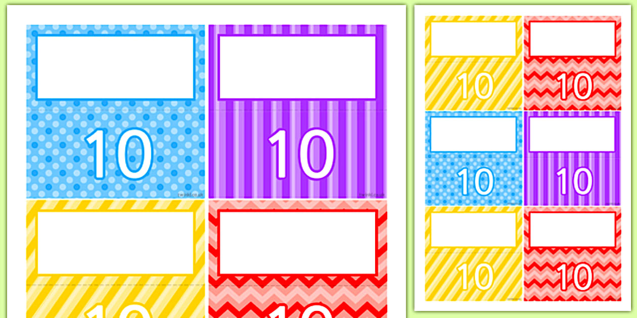 Editable 10th Birthday Party Place Names (teacher made)