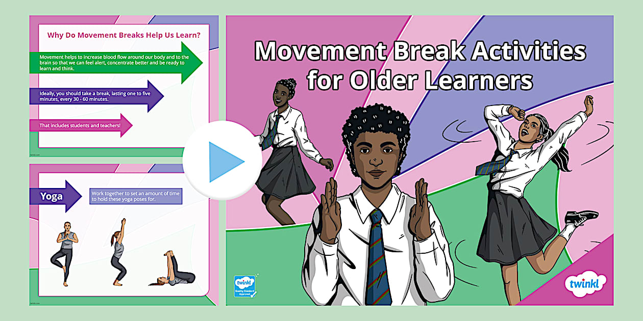Movement Break Activities For Older Learners - Twinkl