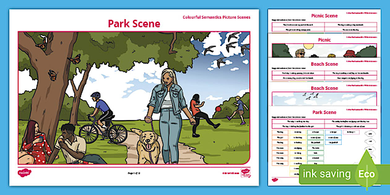 Older Learners: Colourful Semantics Picture Scenes - Twinkl