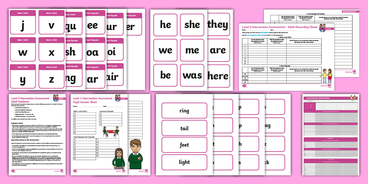 KS1 Level 3 Intervention - Assessment Pack (teacher made)