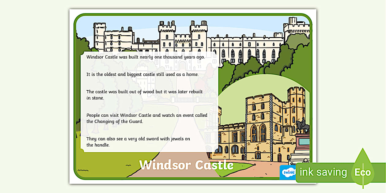Windsor Castle Information Poster - Twinkl - EYFS - Twinkl