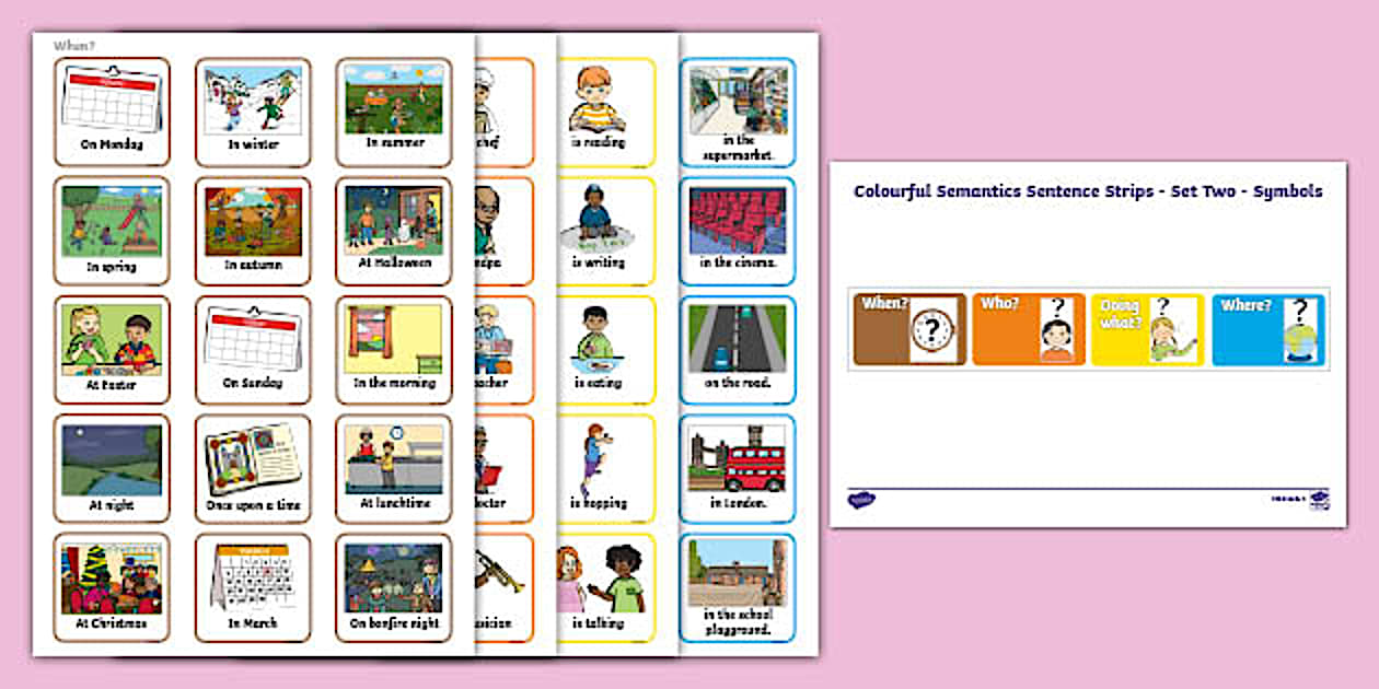 Colourful Semantics Silly Sentences KS1 (Lehrer gemacht)