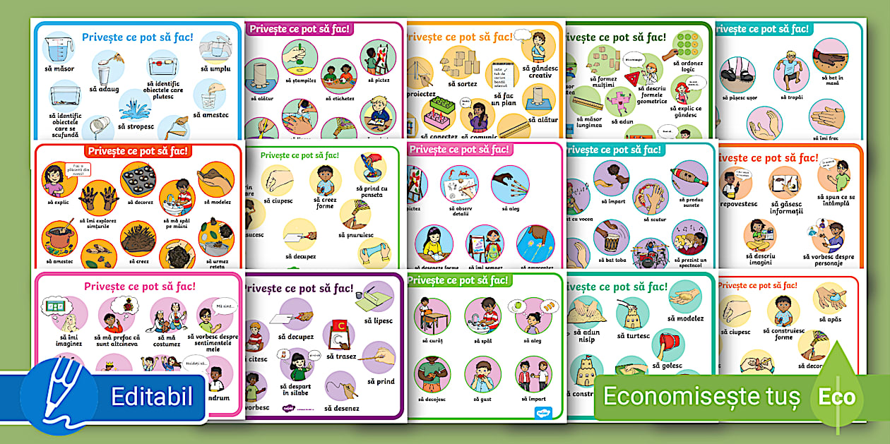 Abilități: Planșe cu vocabular – Pachet cu resurse